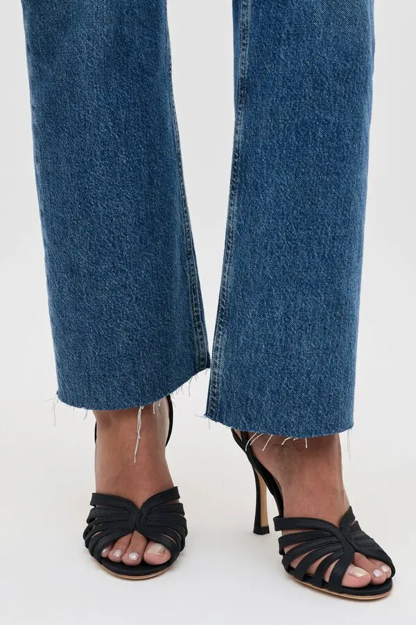 Rixo Mavi Satin Slingback Heels