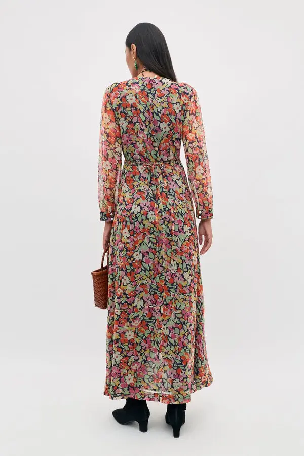 Rixo Avalyn Vintage Floral Maxi Dress