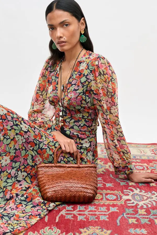 Rixo Avalyn Vintage Floral Maxi Dress