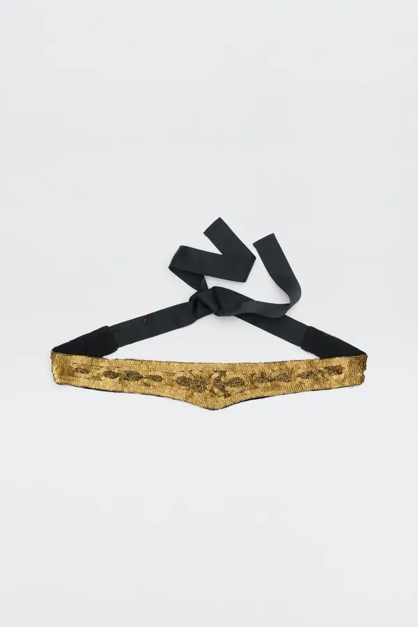 Rixo Rorie Vintage Flora Embellishment Antique Regular - Gold