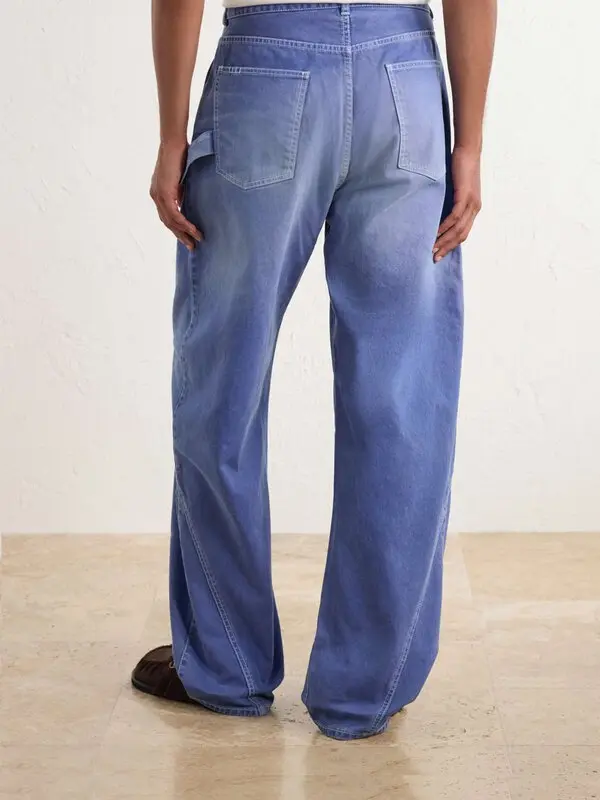 JW Anderson Embroidered Wide-leg Jeans
