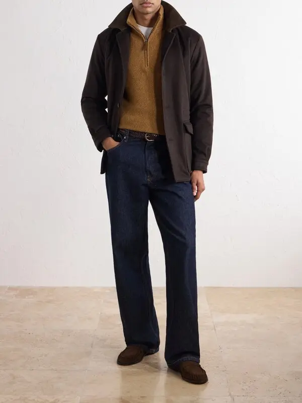 Sease Cashmere Half-zip Sweater - Yellow