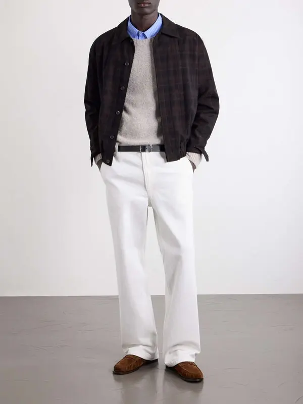 JEANERICA Jean Checked Cotton And Wool-blend Jacket