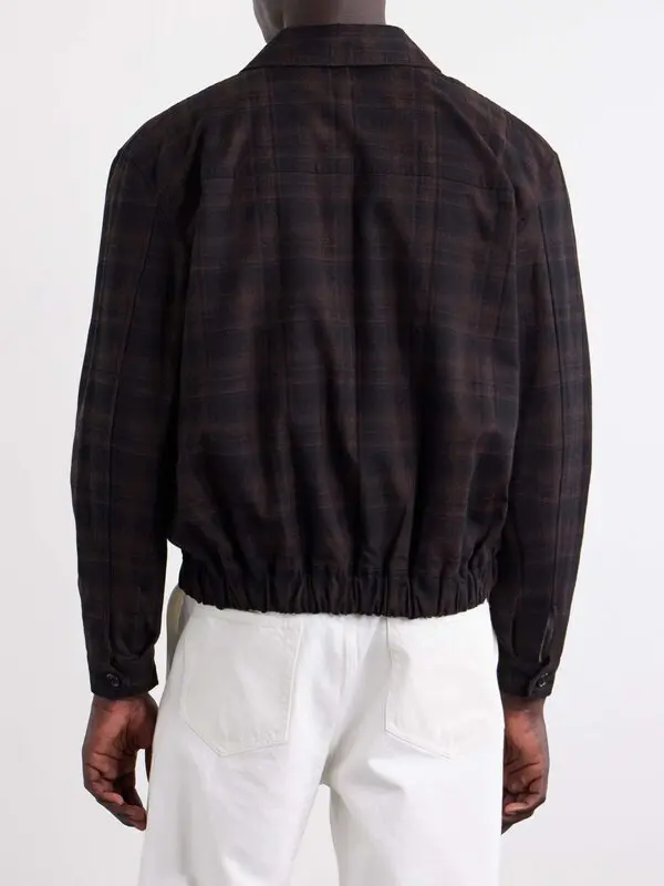 JEANERICA Jean Checked Cotton And Wool-blend Jacket