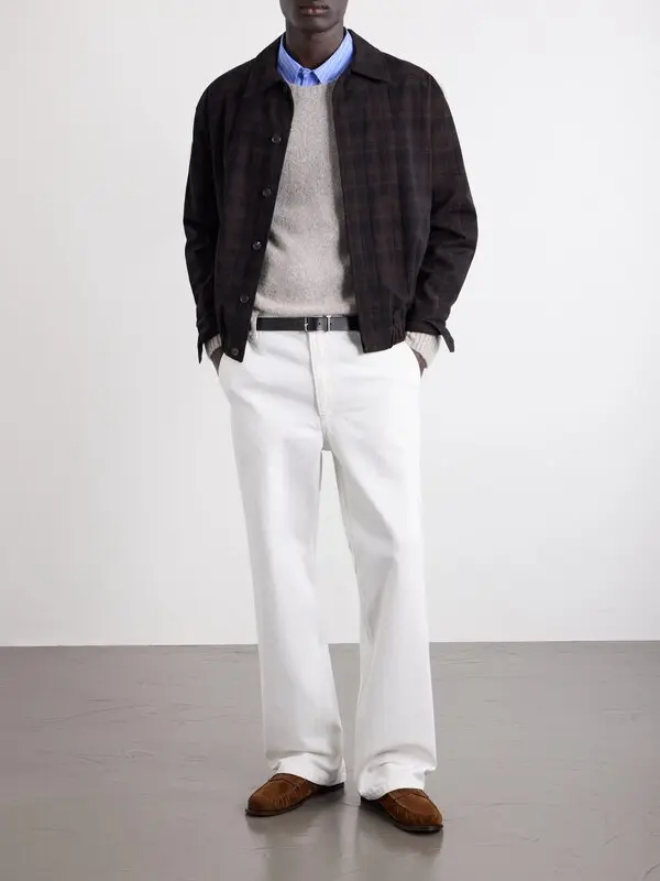 JEANERICA Checked Cotton And Wool-blend Jacket