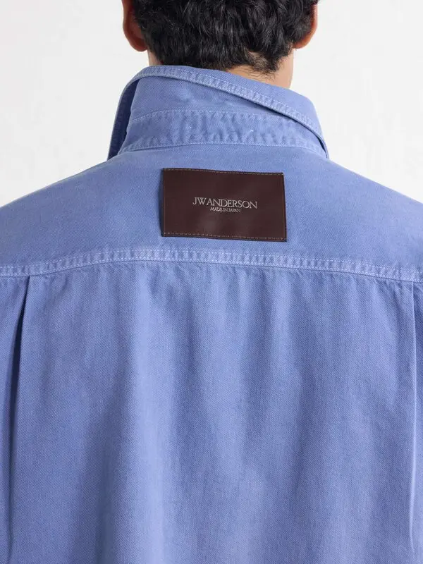 JW Anderson Logo-embroidered Cotton-twill Shirt