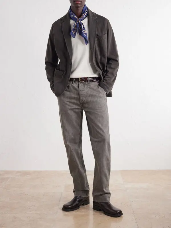 Ralph Lauren Herringbone Cotton Blazer