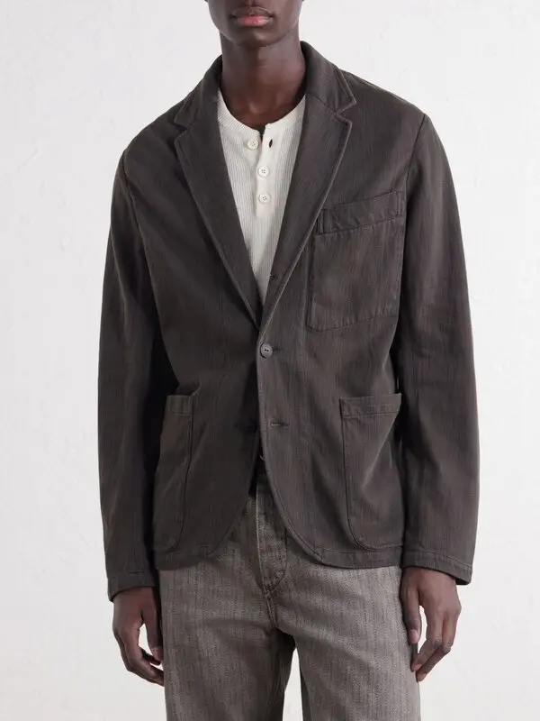 Ralph Lauren Herringbone Cotton Blazer