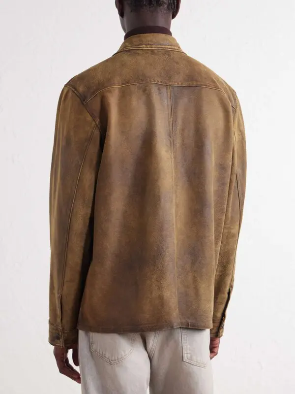 Ralph Lauren Distressed Leather Jacket