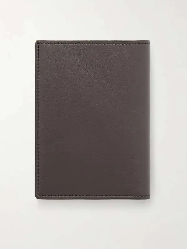 Brunello Cucinelli Logo-debossed Leather Passport Holder