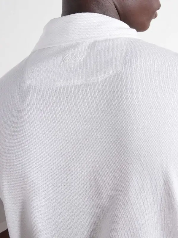 Brioni Cotton-piqué Polo Shirt