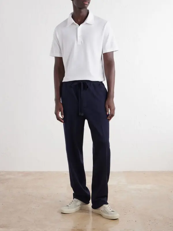 Brioni Cotton-piqué Polo Shirt - White
