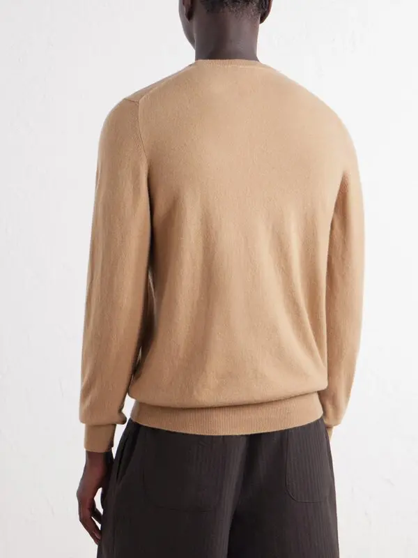 Fedeli 100% Cashmere Crew Neck Sweater - Neutrals