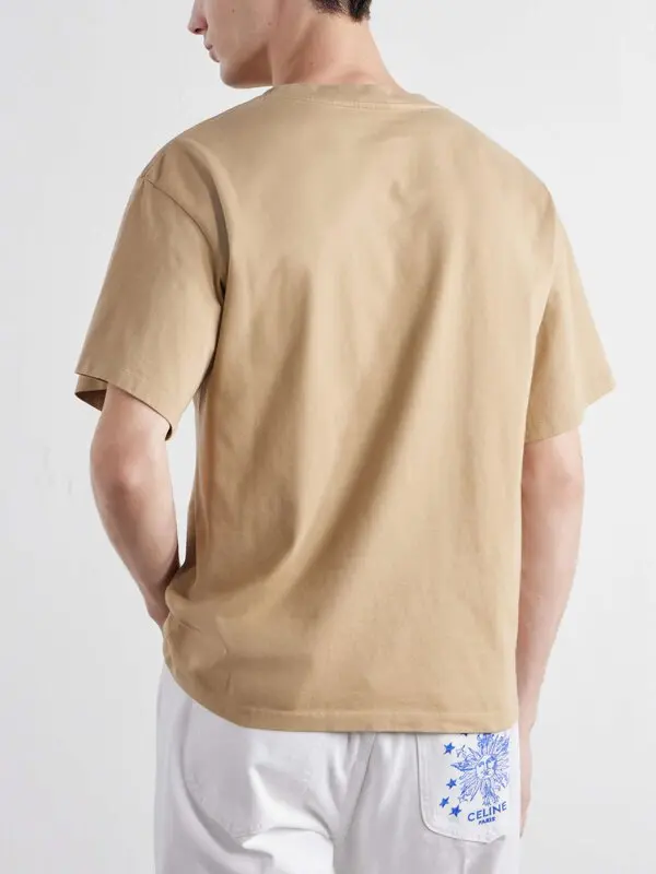 Celine Logo-print Cotton-jersey T-shirt