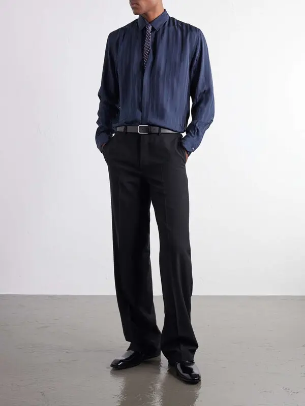 Saint Laurent Striped Jacquard Shirt