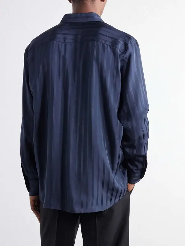 Saint Laurent Striped Jacquard Shirt