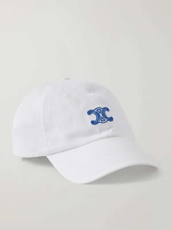 Celine Triomphe-embroidered Cotton-twill Baseball Cap