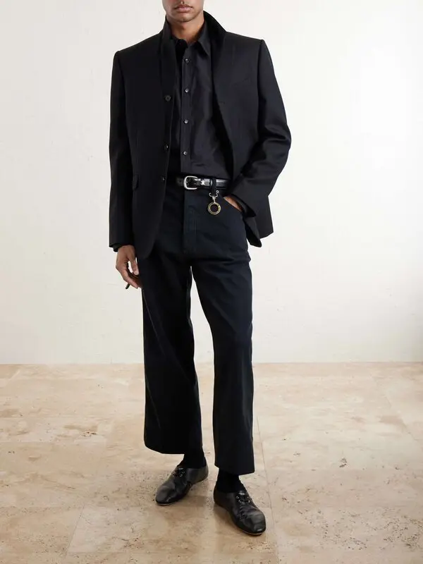 Celine Wide-leg Embellished Jeans