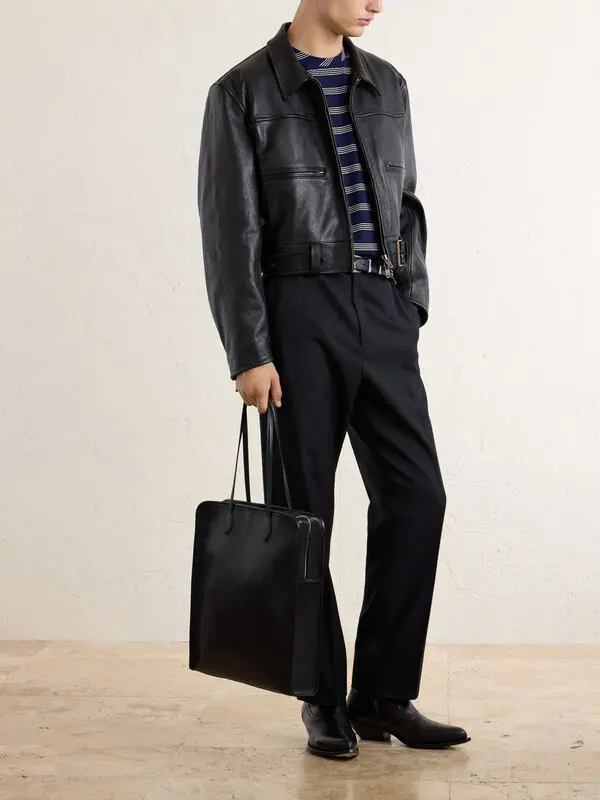 Celine Logo-embossed Leather Tote Bag