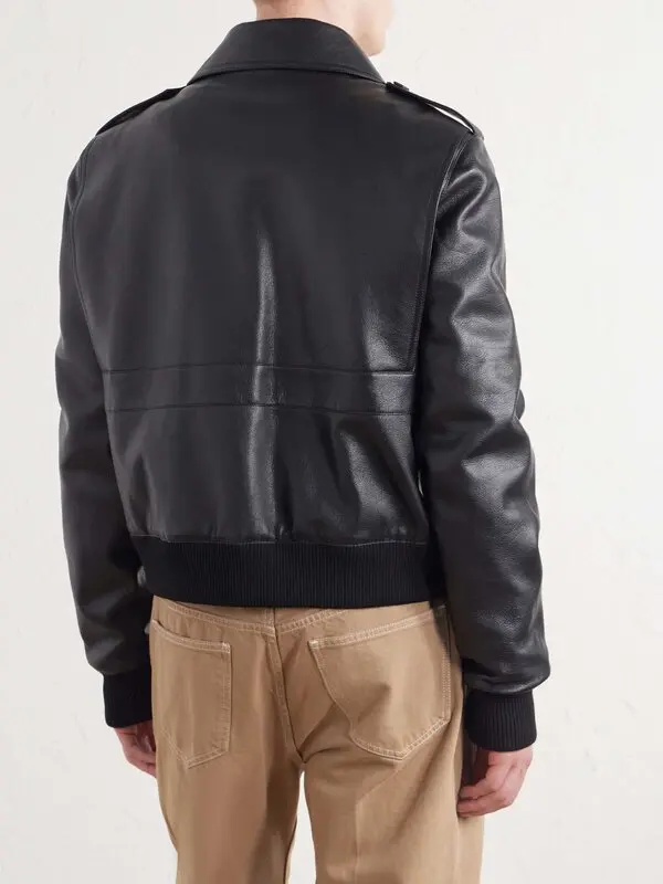 Celine Leather Blouson Jacket