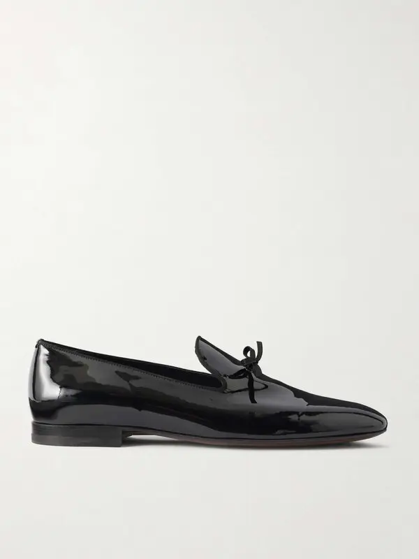 TOM FORD Scott Patent-leather Loafers - Black