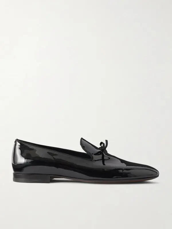 TOM FORD Scott Patent Leather Loafers - Black