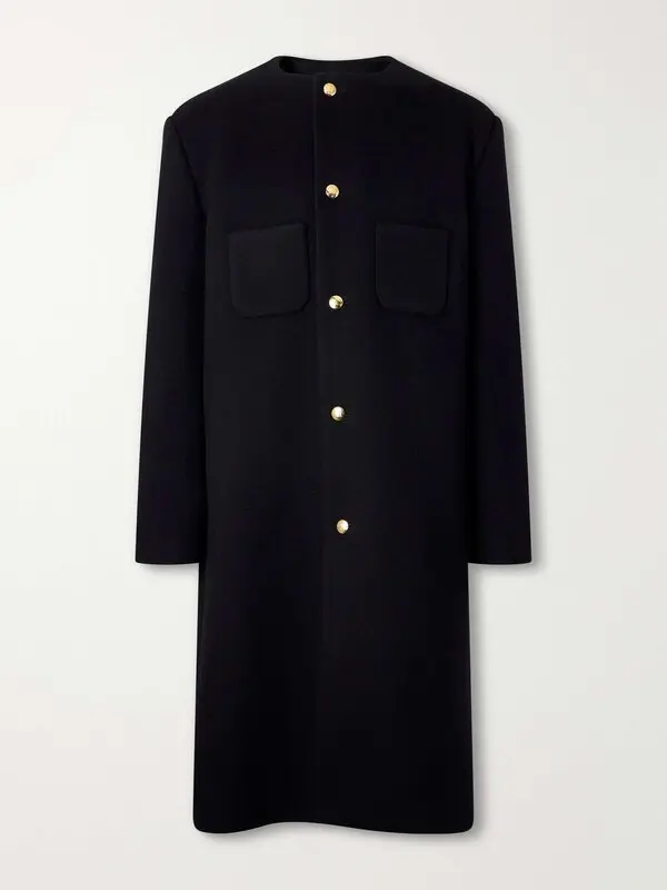 Celine Chasseur Cashmere Coat - Black
