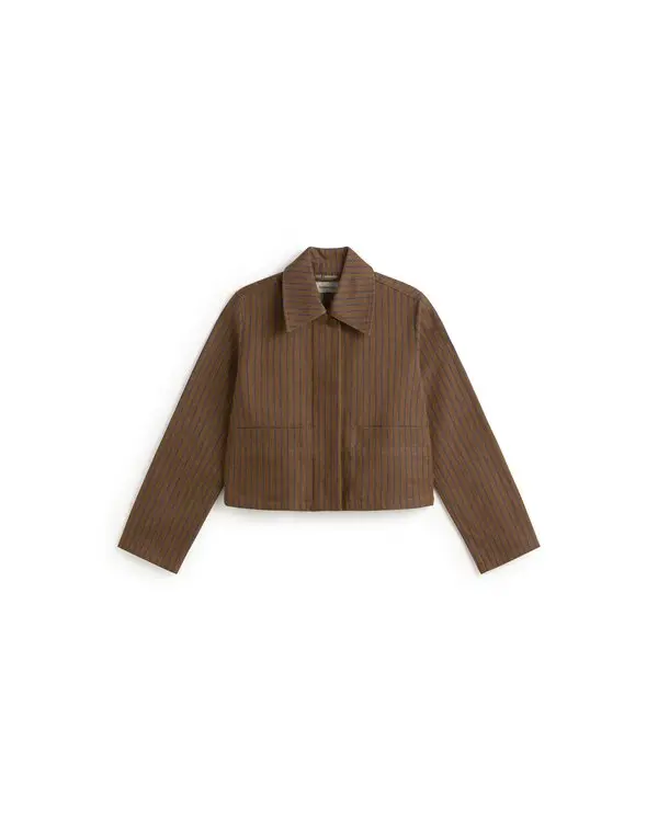 THINKING MU Striped Natural Dyes Astrid Jacket