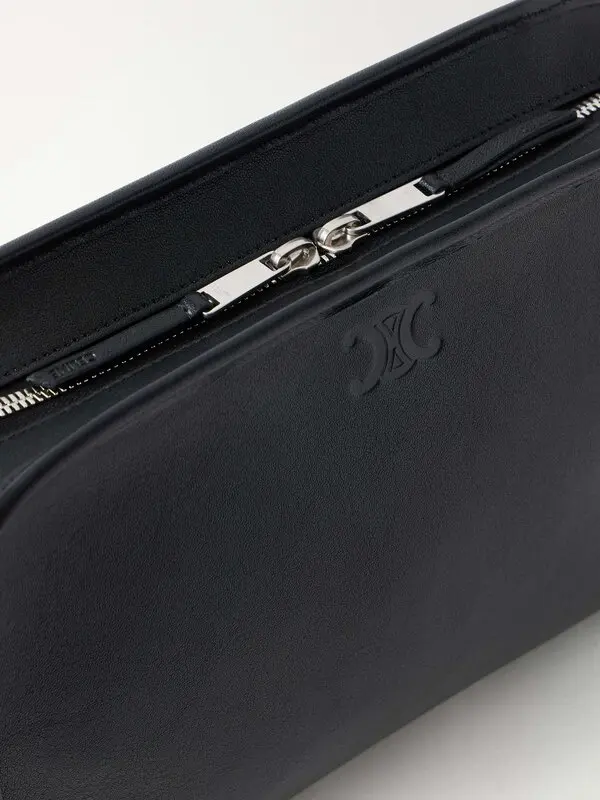 Celine Horizontal Triomphe-debossed Leather Messenger Bag