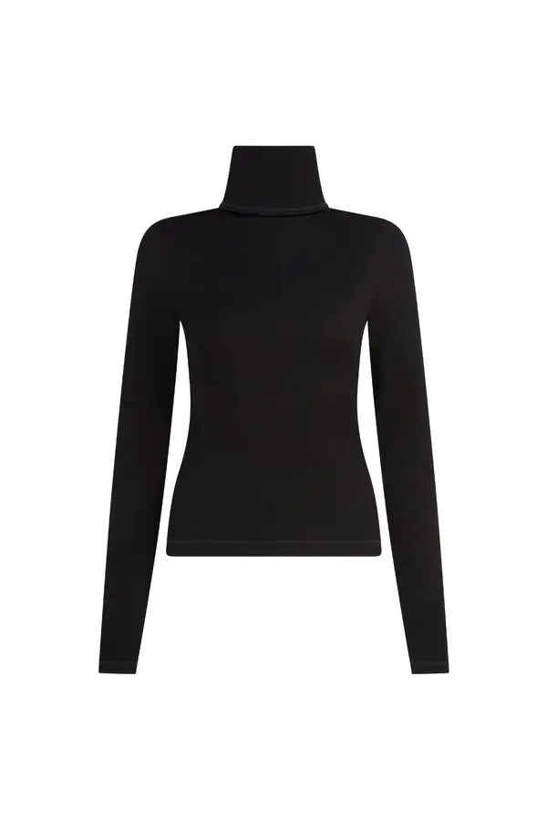 LA GRANNI Long Sleeve Alpaca Turtleneck