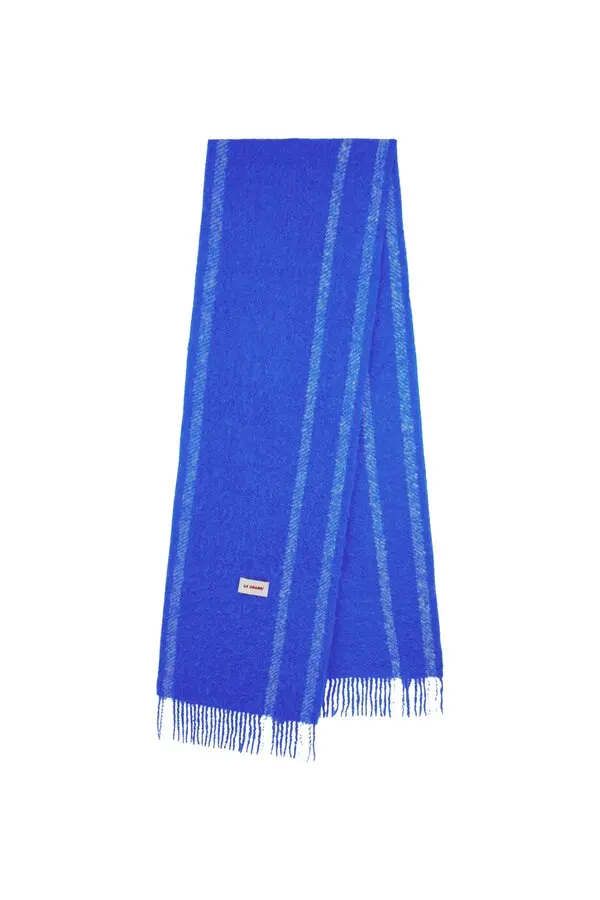 LA GRANNI Oversized Alpaca Scarf & Cream