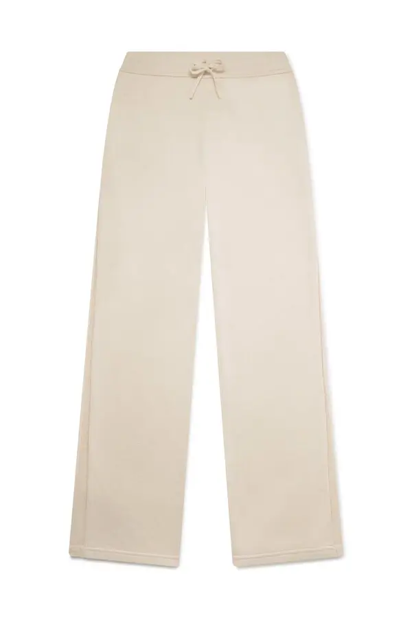 LA GRANNI Cream Straight Leg Trousers