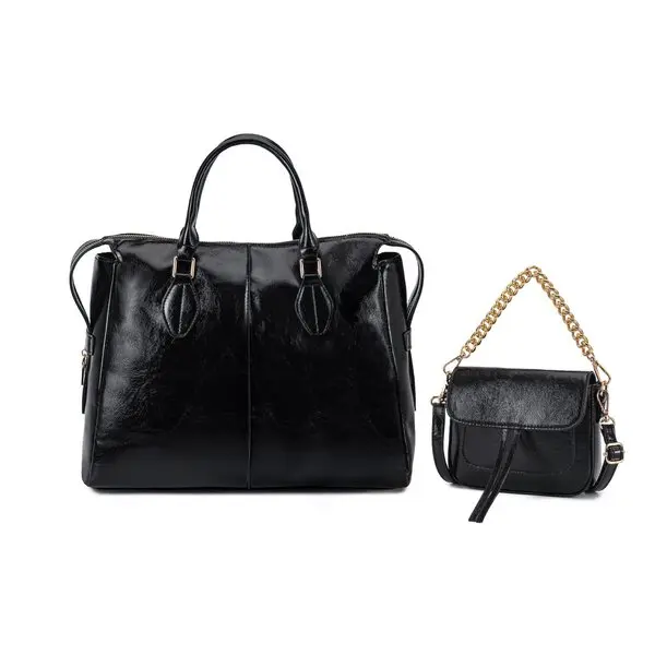 MKF COLLECTION - J'OMOR Yareli Tote Bag With Mini Bag- Two-piece Set