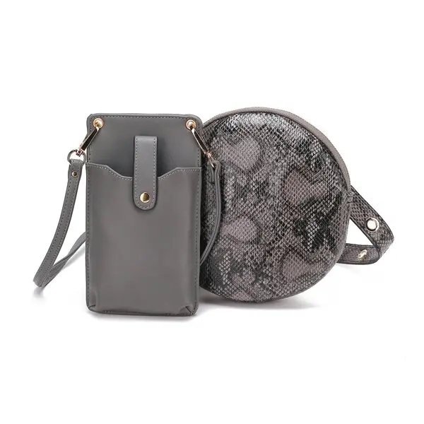 MKF COLLECTION - J'OMOR Hailey Phone Crossbody Bag Charcoal Gray - Grey