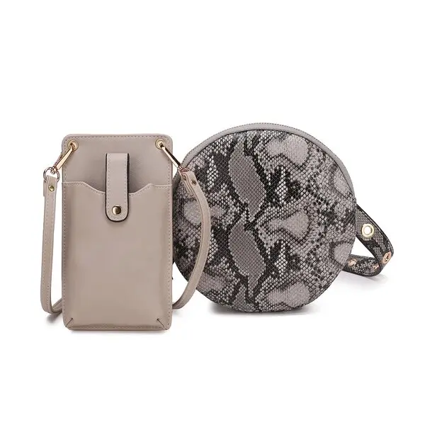MKF COLLECTION - J'OMOR Neutrals Hailey Phone Crossbody Bag - Beige