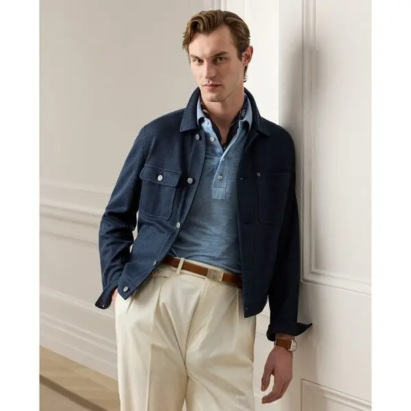 Ralph Lauren Ryder Knit Linen-cotton Jacket
