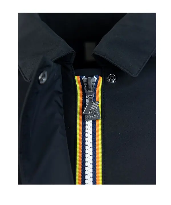 K-WAY Slit-detailed Hooded Coat
