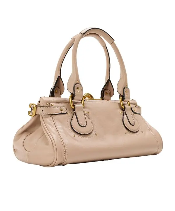 Chloé Leather Handbag - Nude