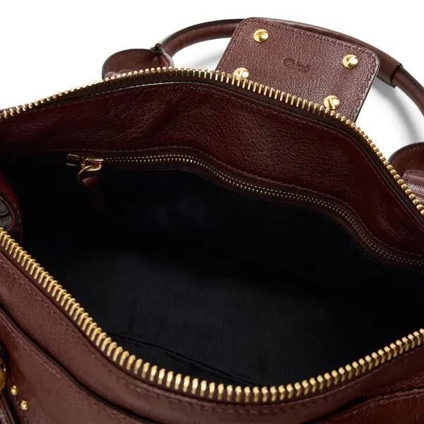 Chloé Leather Shoulder Bag With Lock Detail
