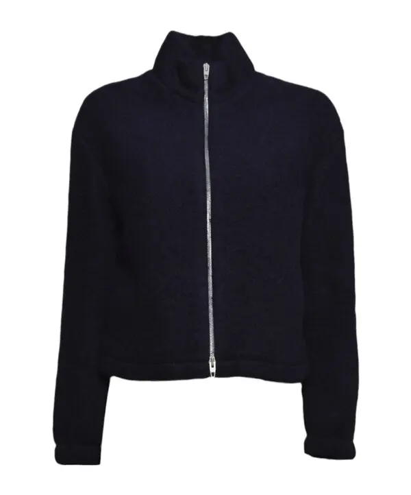 JIL SANDER Long Sleeve Zip Up Cardigan