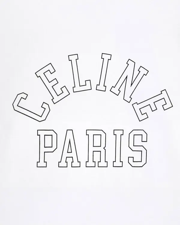 Celine Long Sleeve T-shirt With Printed Logo