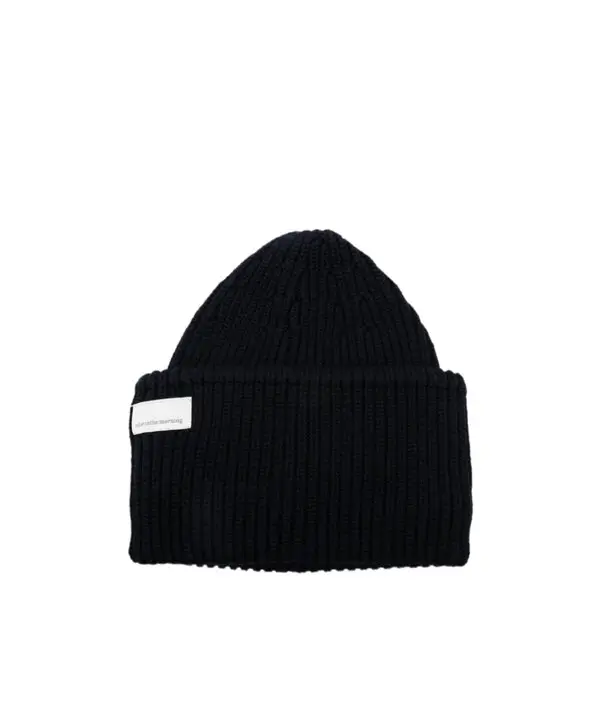 NINE:INTHE:MORNING Ribbed-knit Beanie Hat - Black