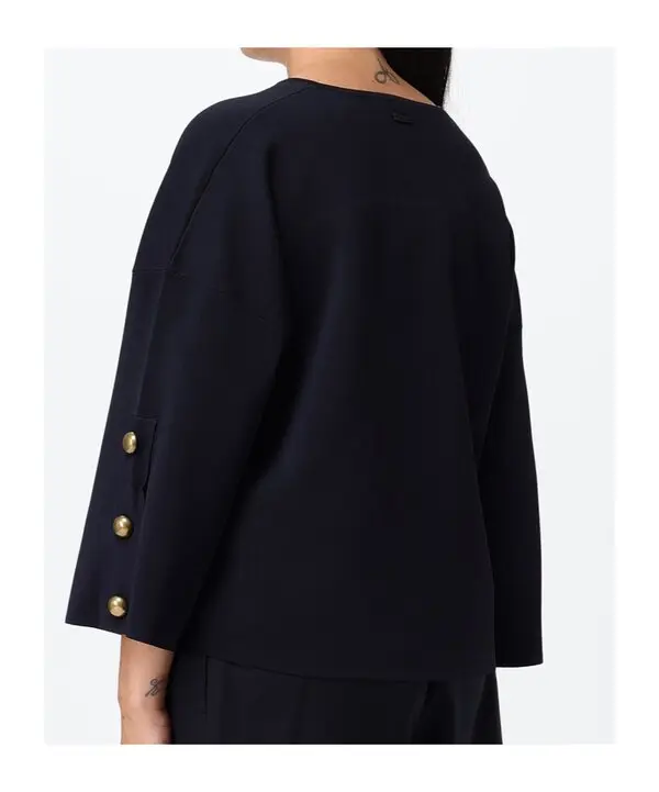 Max Mara Button-detail V-neck Top