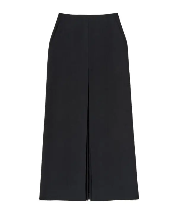 Auralee Slit Midi Skirt - Black