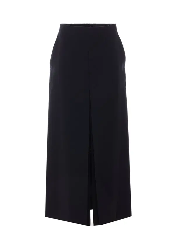Auralee Slit Midi Skirt