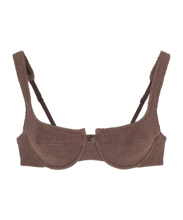 MC2 SAINT BARTH Bikini Top - Brown