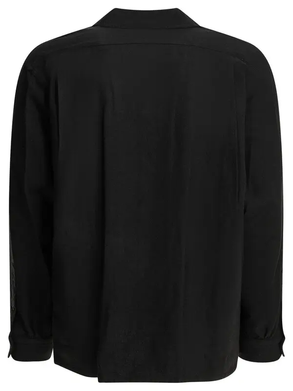 A.PRESSE Long-sleeve Silk Shirt