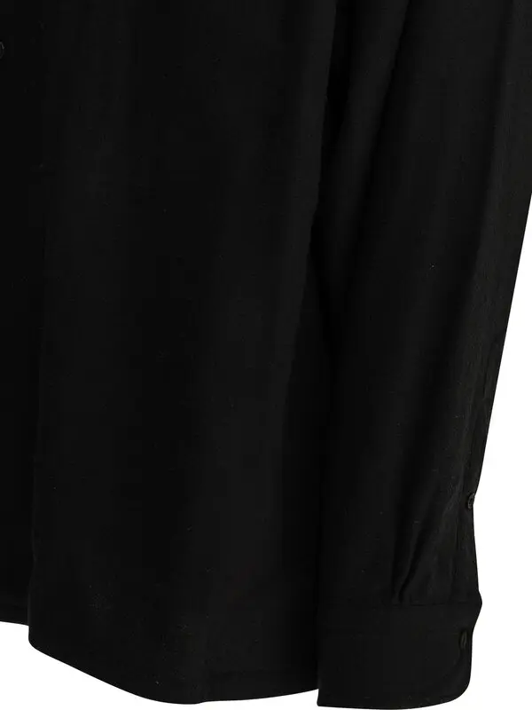 A.PRESSE Long-sleeve Silk Shirt