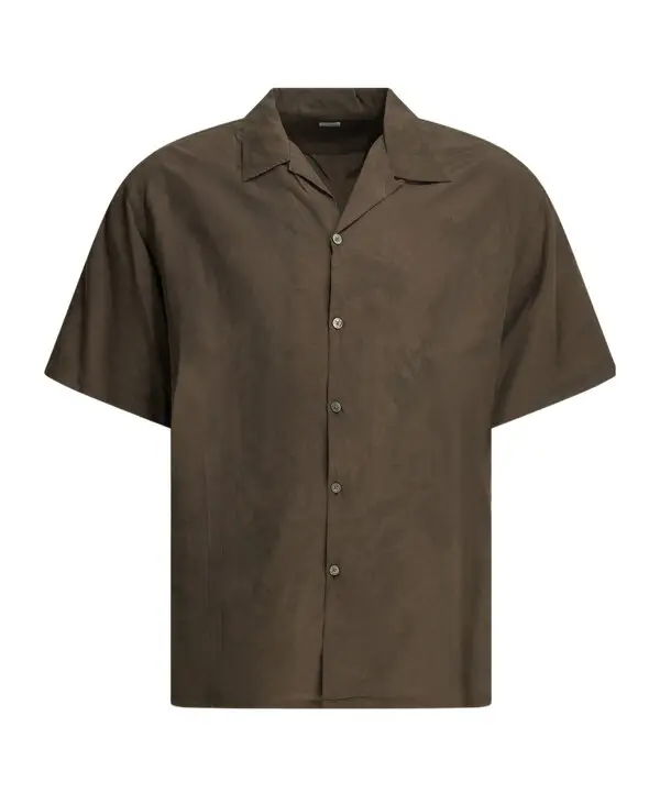 A.PRESSE Natural Dyed Short-sleeve Shirt