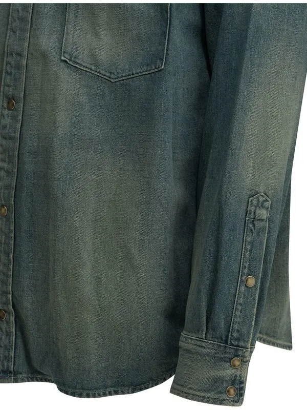A.PRESSE Vintage Western Denim Shirt